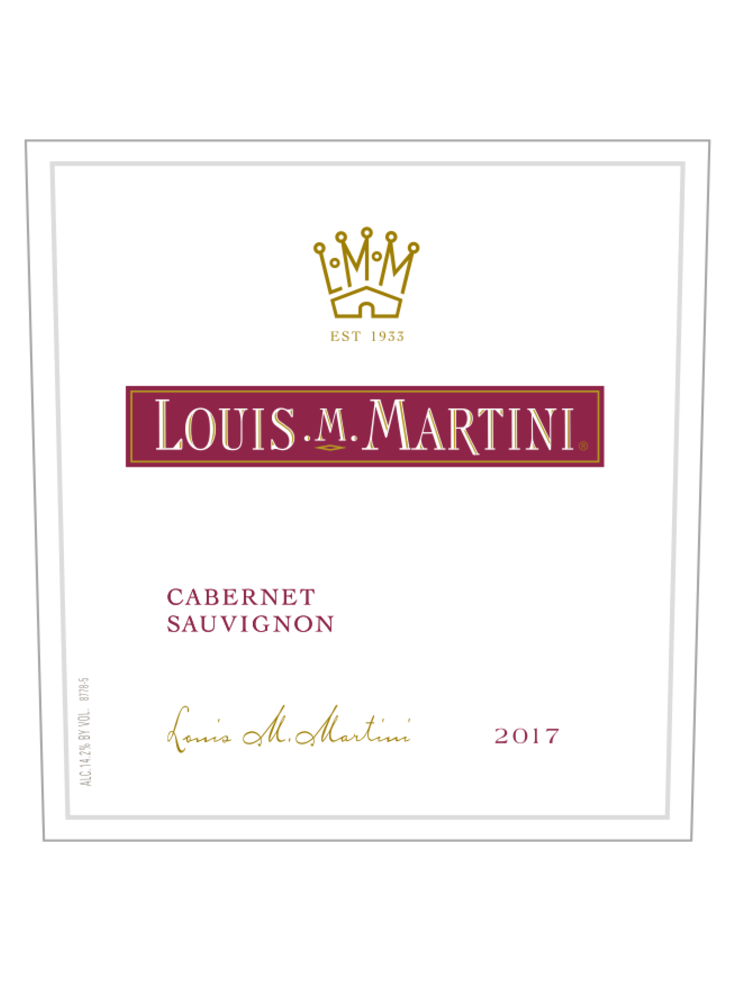 Louis M. Martini California Cabernet Sauvignon V18 750ML