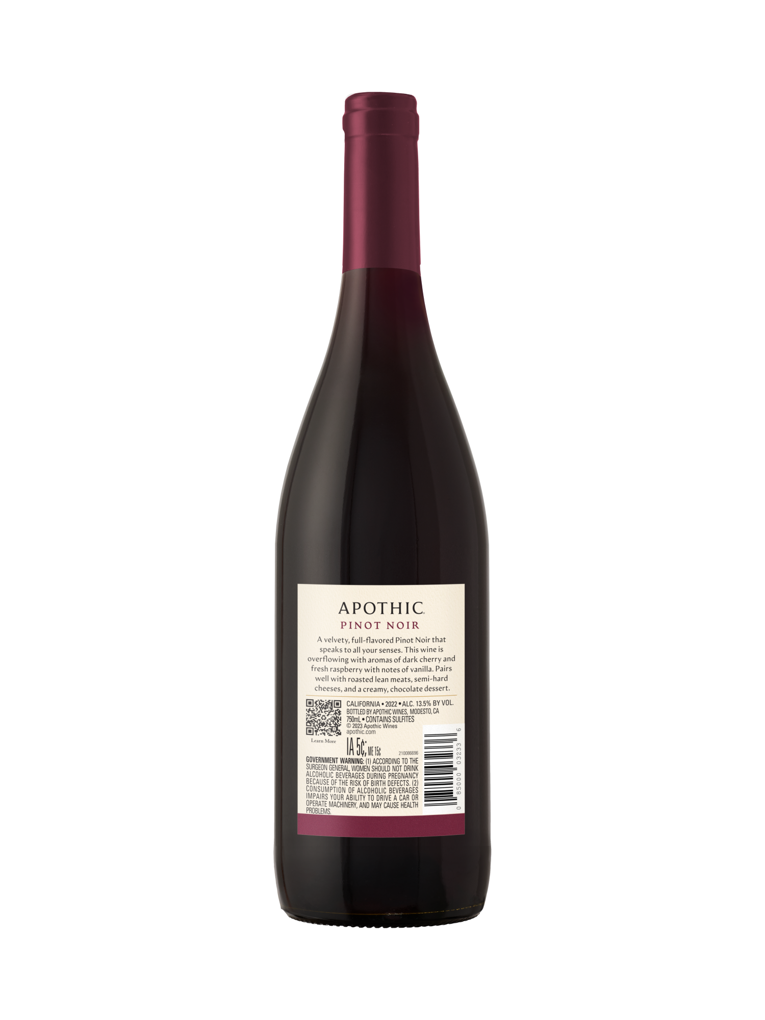 Buy Apothic Pinot Noir V22 750ML Wine Online | The Barrel Room